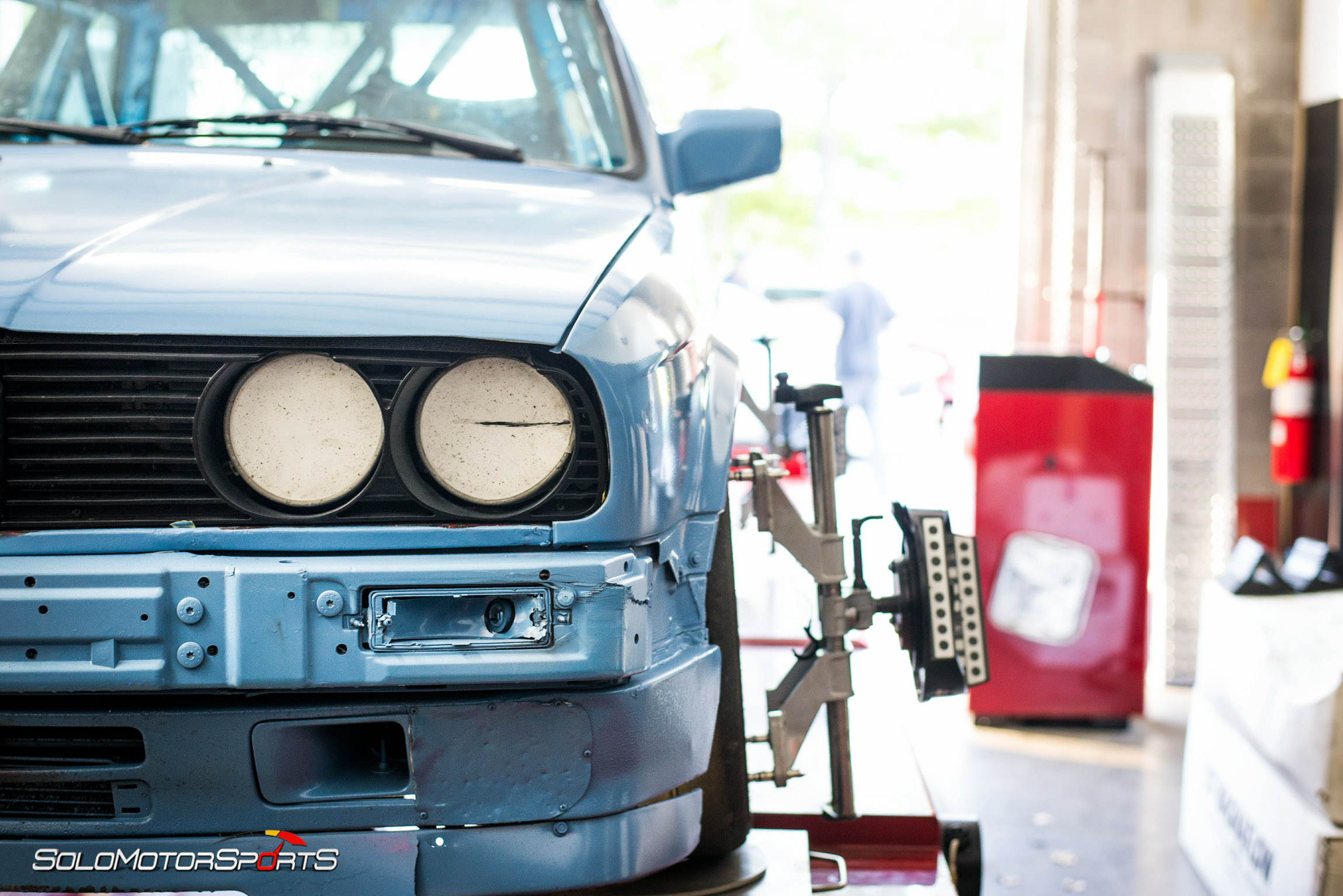 BMW E30-Spec Racecar in for Race Alignment - Solo Motorsports
