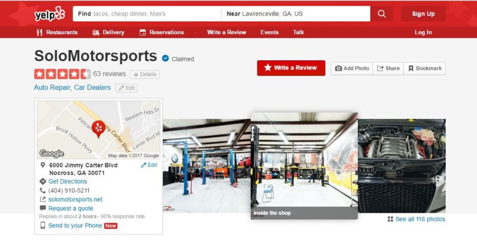 About Our Shop | Solo Motorsports